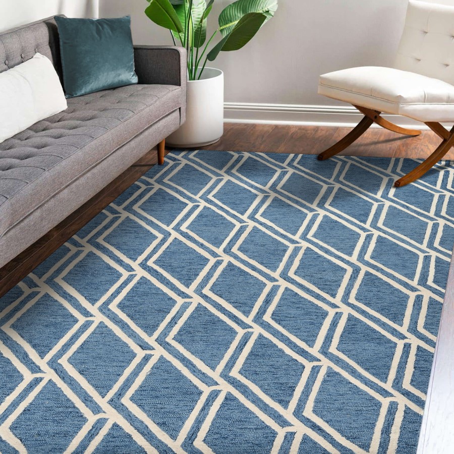 Vista VIS-25 Royal Blue Rug & Hand Tufted|Saraswati Global